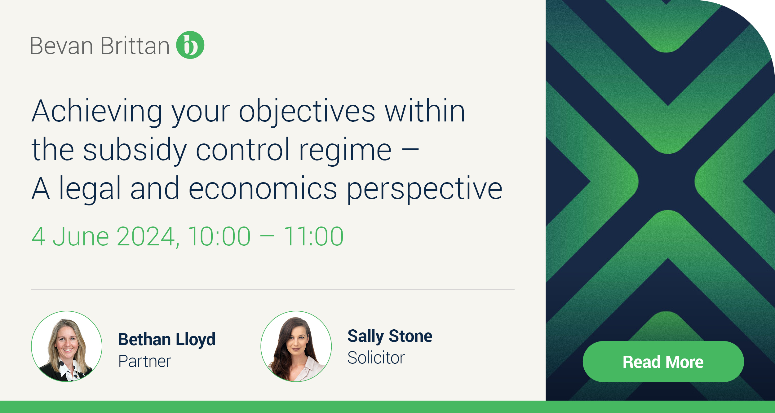 Achieving your objectives within the subsidy control regime: a legal ...